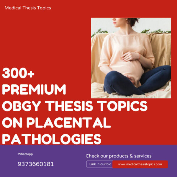 Obstetrics And Gynecology Dissertation Topics - medicalthesistopics